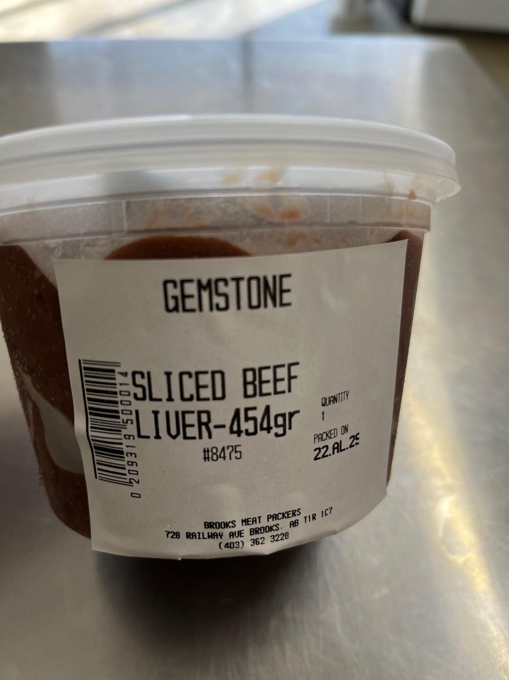 Sliced Beef Liver Tubs – Gemstone Grass Fed Beef